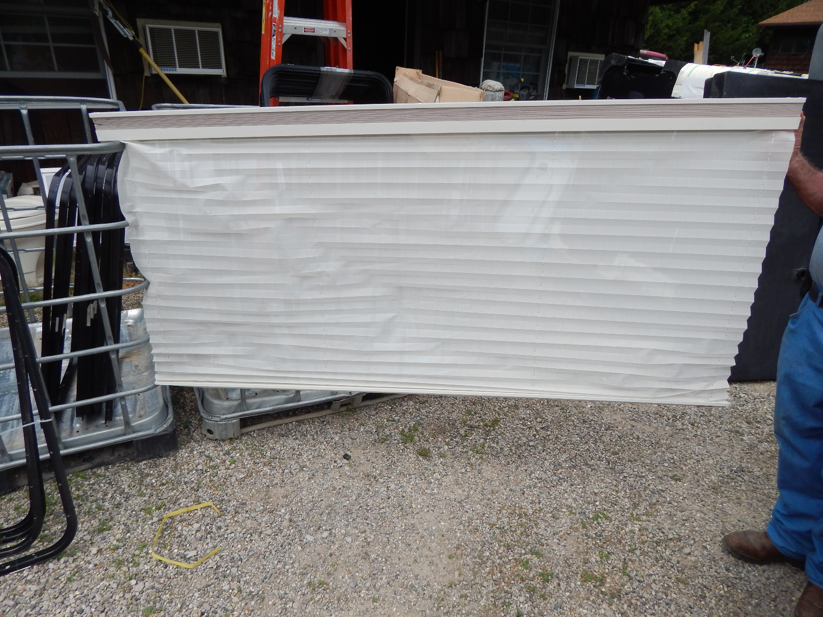 RV / Trailer Window Day/Night Shade, 26" X 24", Pleated, Suede Color ...