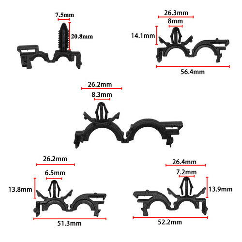 125PCSAuto Body Wiring Harness Clips Fastener Wire Loom Routing Cable ...