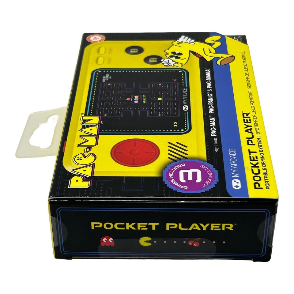 PacMan Pocket Player Portable Handheld Game System My Arcade DGUNL-3227 ...