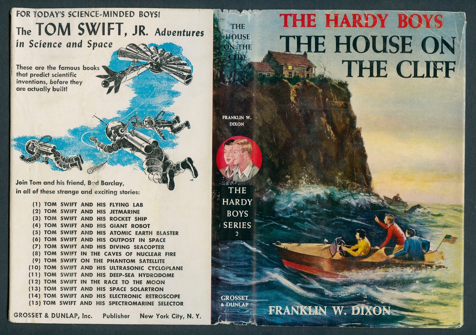 HARDY BOYS #2 "The House on the Cliff" w/DJ | eBay