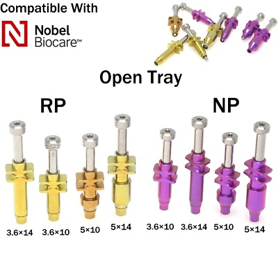 Dental Nobel Impression Coping Open Tray Conical Connection NP/RP Ø3.6/ ...