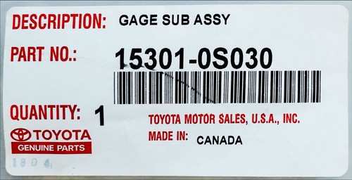 Genuine Toyota Sequoia Gage Sub Assembly Oil Dipstick 15301-0S030 | eBay