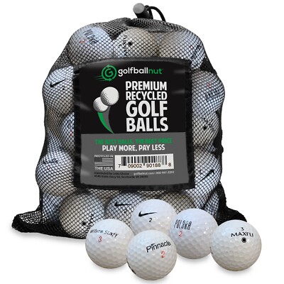 48 Used Golf Balls – Recycled Store Line Mix for Practice & Play –Good ...