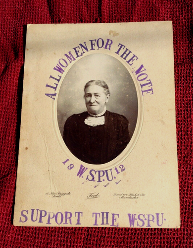 SUFFRAGETTE VOTES FOR WOMEN WSPU PROMOTIONAL CABINET PHOTOGRAPH- 1912 ...
