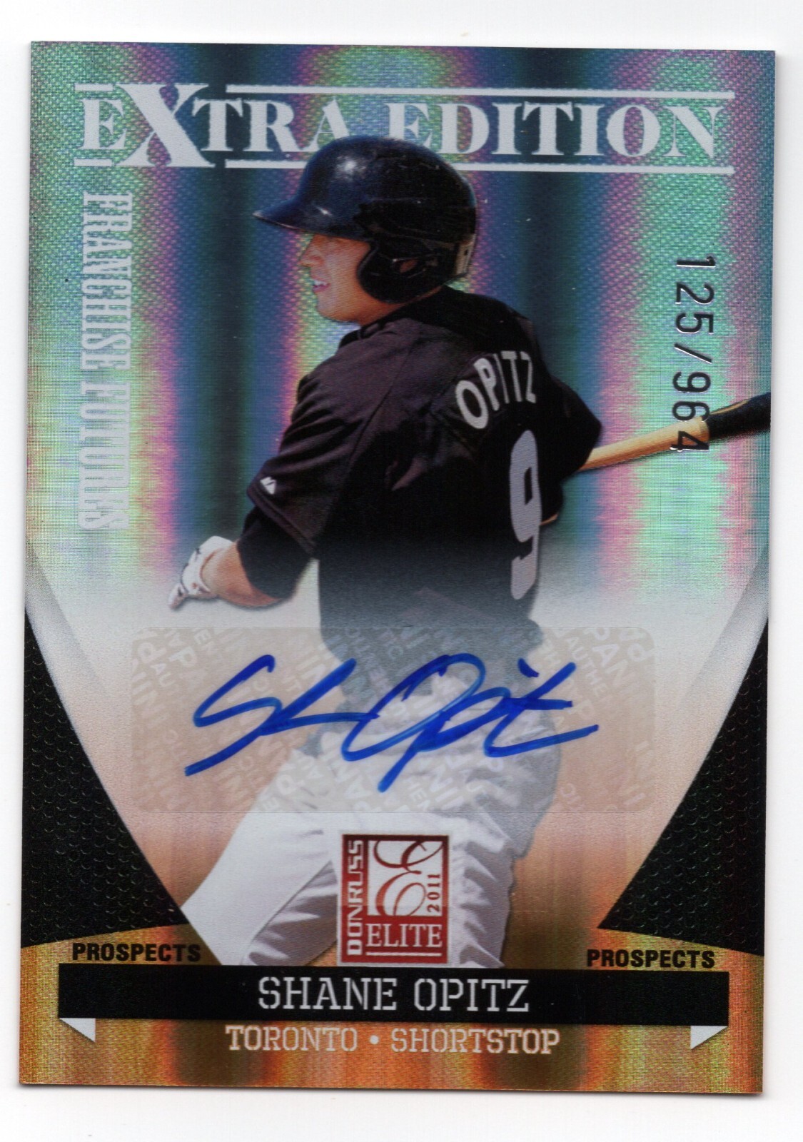 2011 Extra Edition Prospect Shane Ortiz Autograph #d /964 - Toronto ...