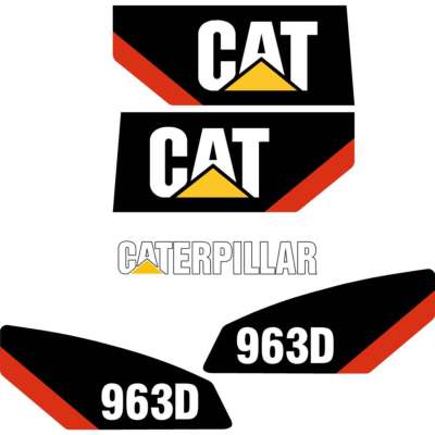 CAT 963D Decals Stickers Repro Kit | eBay