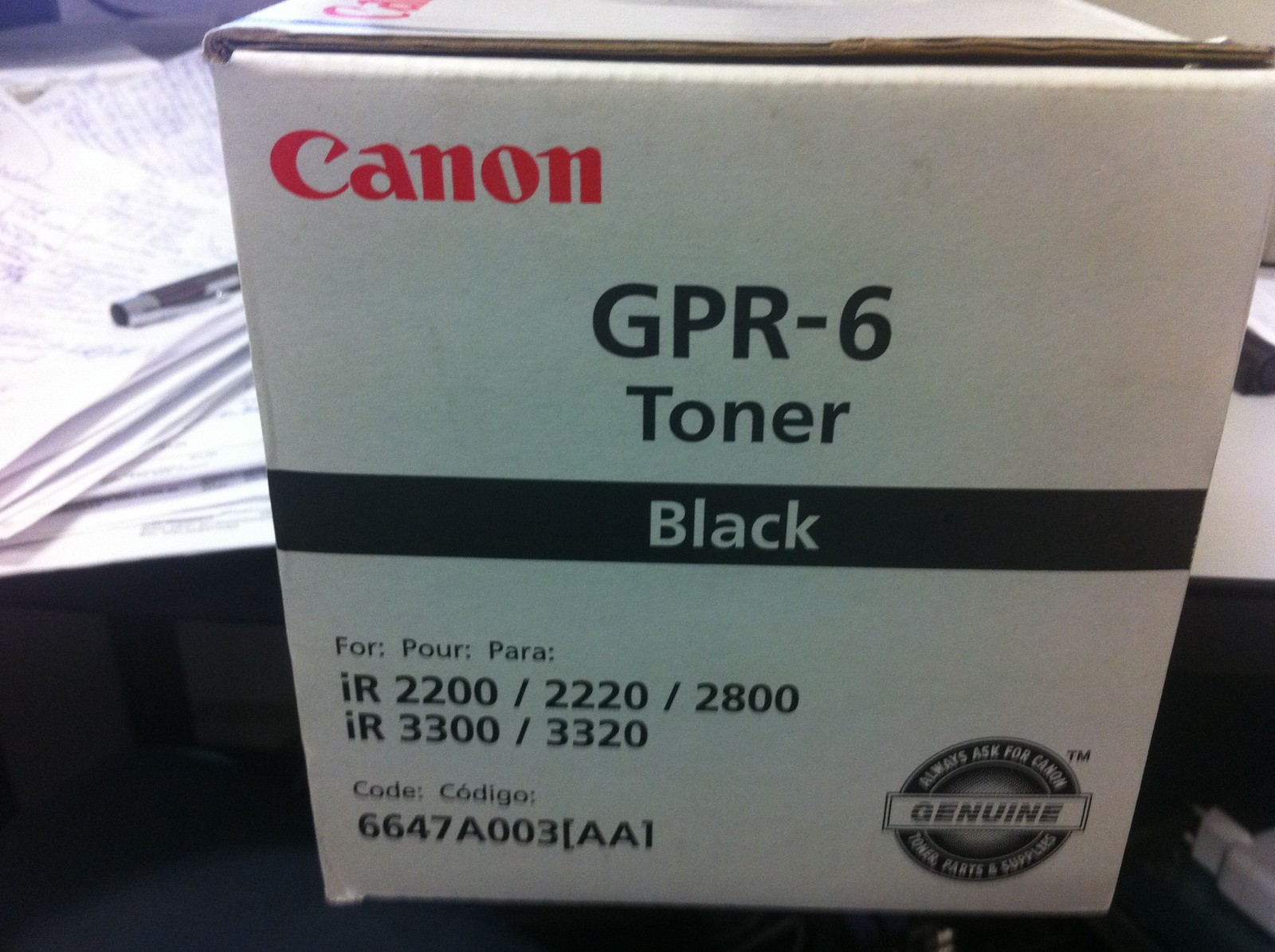original Canon GPR-6 6647a003 Toner IR2200 IR2800 IR3300 IR3320 neu B ...