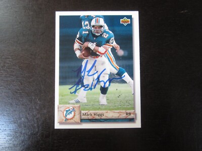 1992 Upper Deck # 113 Mark Higgs Autograph Signed Auto Card (M2) Miami ...