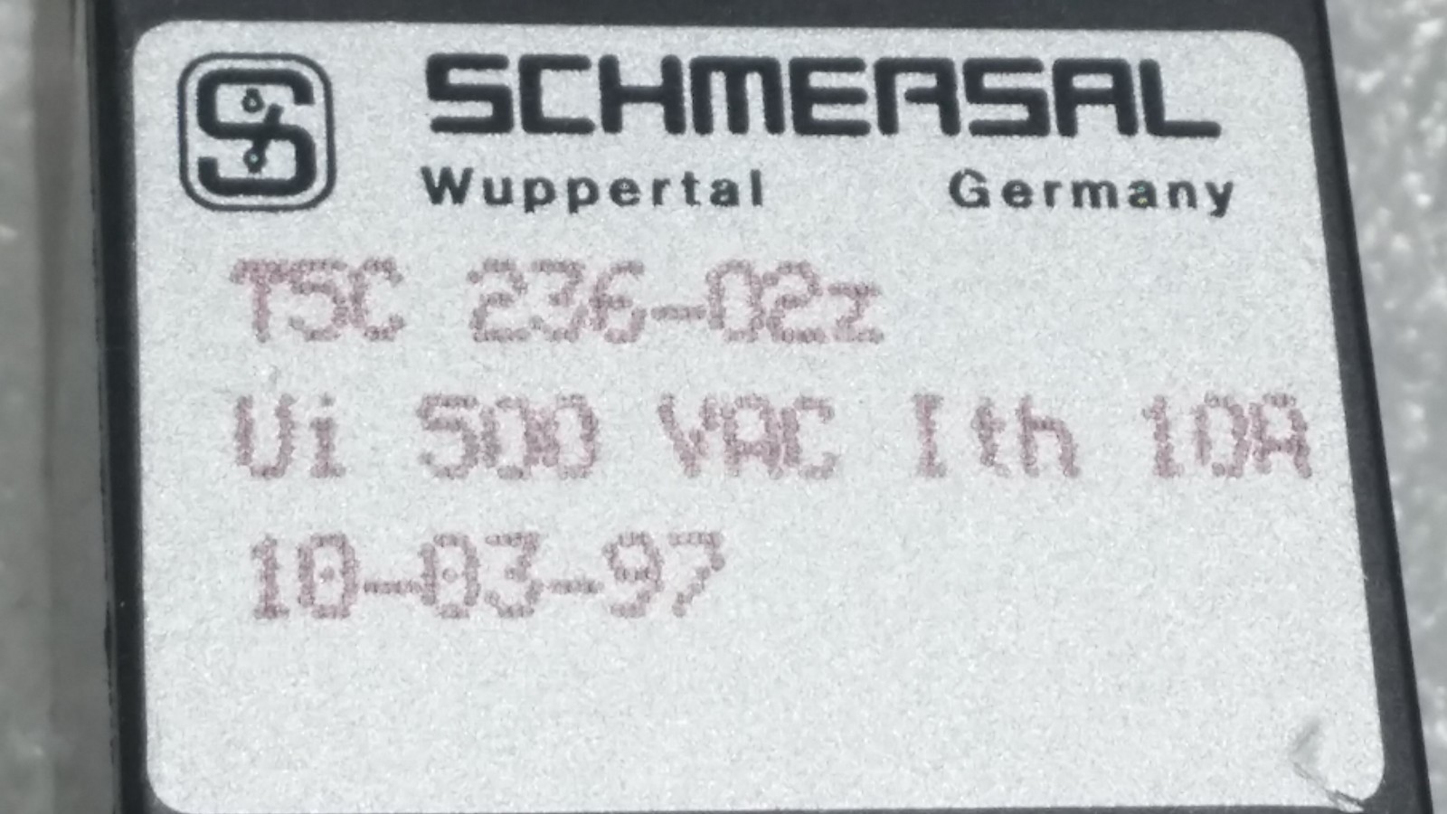 Schmersal T5C 236-02Z Limit Switch Kit w/ Cable 7' | eBay