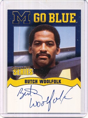 TK LEGACY MICHIGAN SIGNATURE SERIES AUTO BUTCH WOOLFOLK #MGB67 | eBay