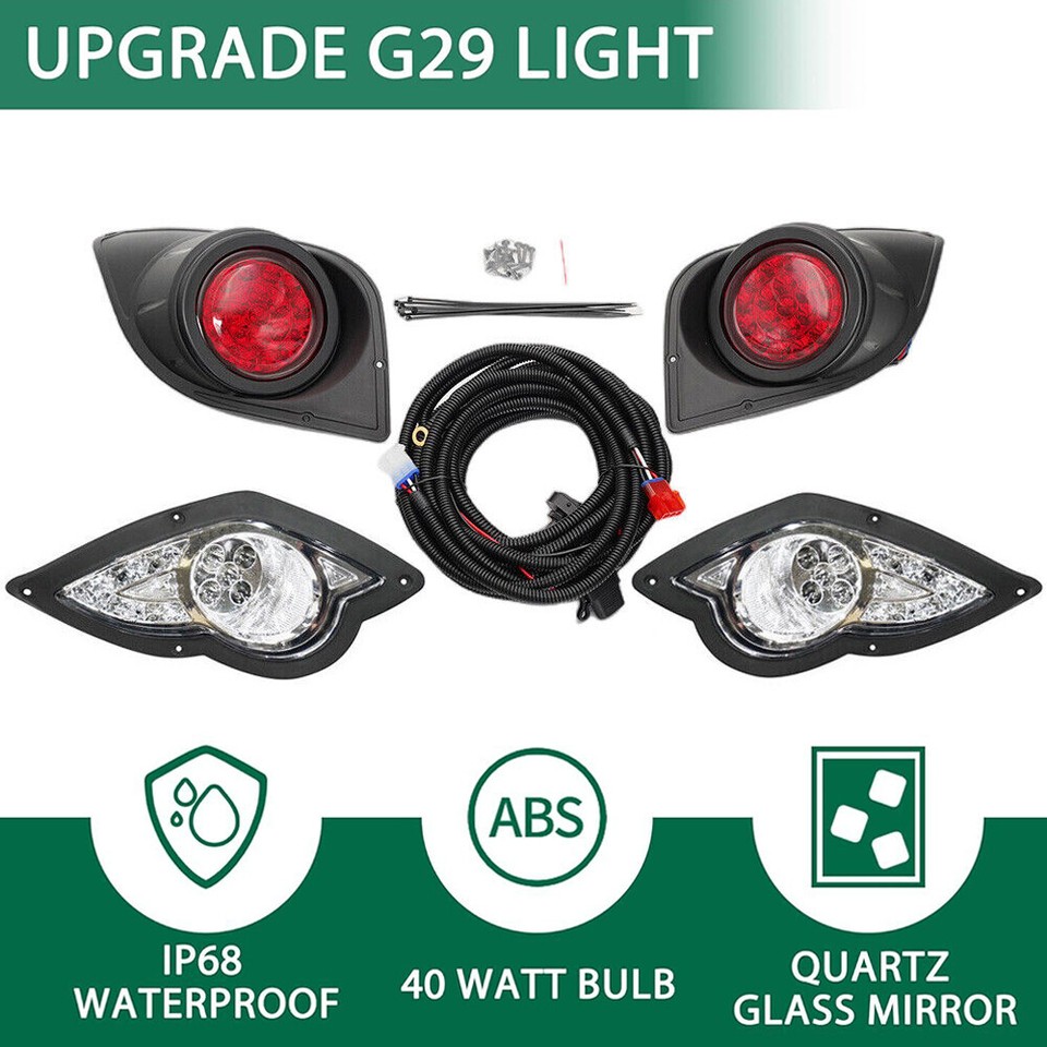 Golf Cart LED Light Turn Signal Kit W/ Horn Brake Hazard For Club Car ...