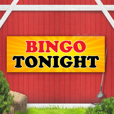 Bingo Tonight Indoor Outdoor Vinyl Banner Design | eBay