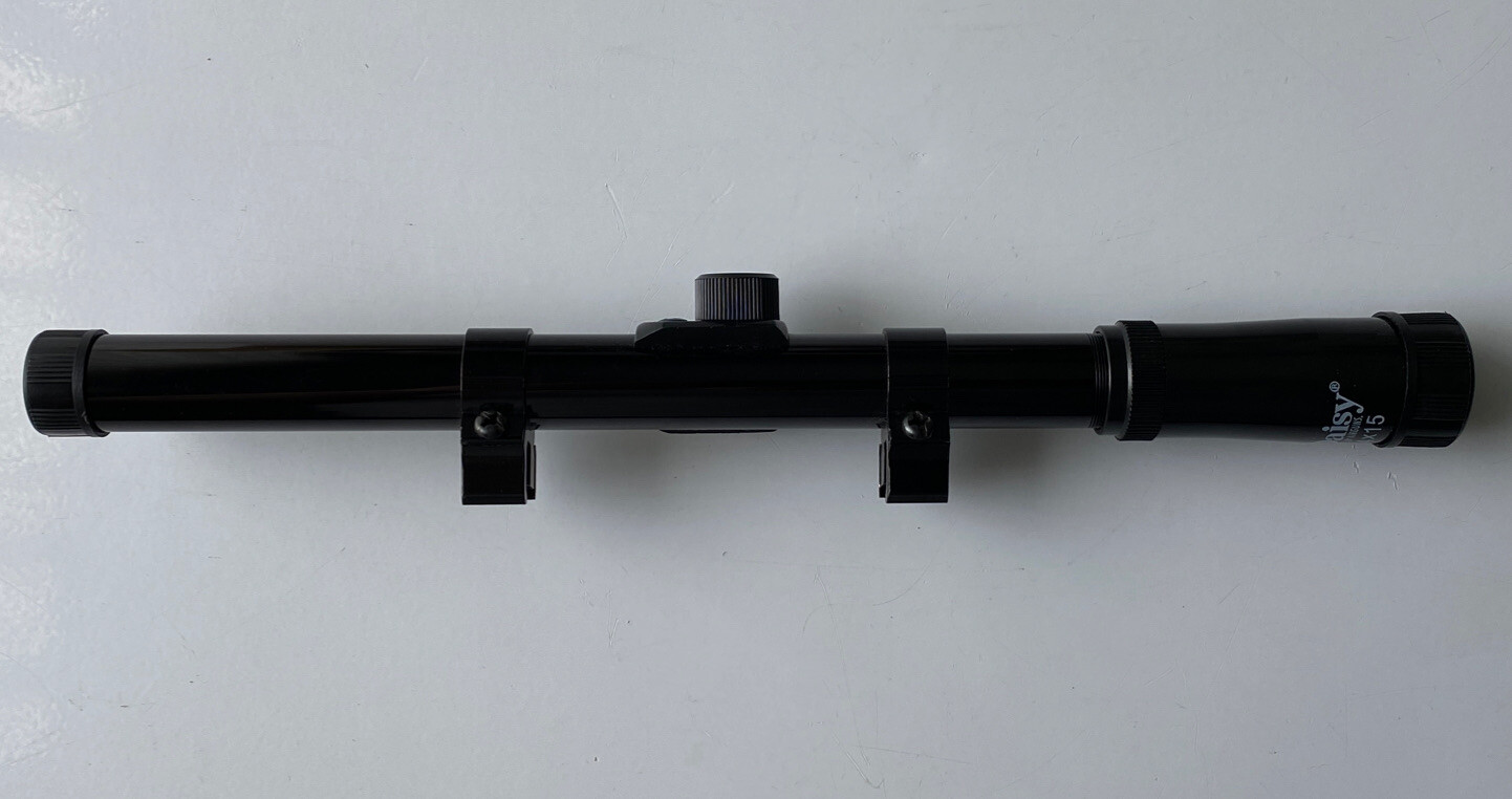 Daisy 808 Metal Body Scope 4x15 with Dovetail Mount Airsoft Gun BB Air ...