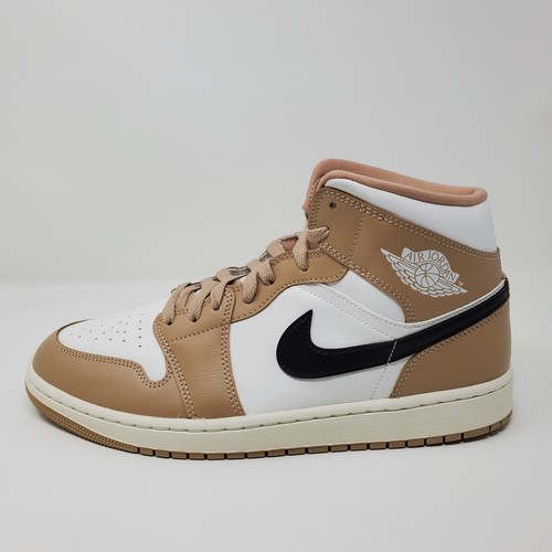 Nike Air Jordan 1 Mid Sail Desert Sneakers Women's Size 12 BQ6472-103 ...