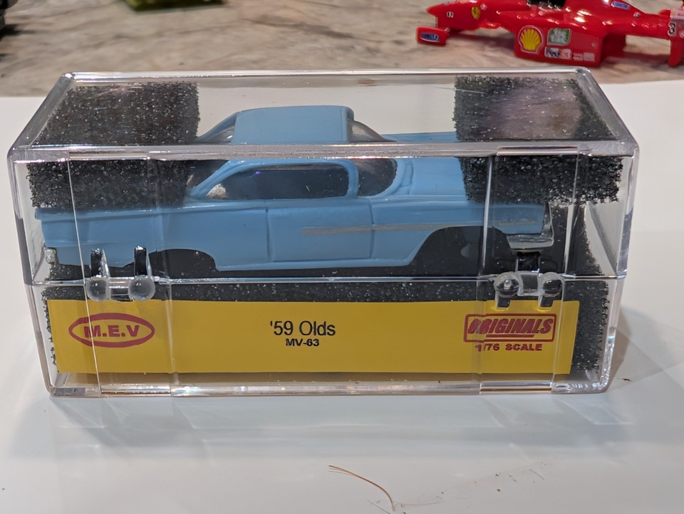 ORIGINAL BOX MEV 1959 59 OLDS HO SCALE SLOT CAR BODY | eBay