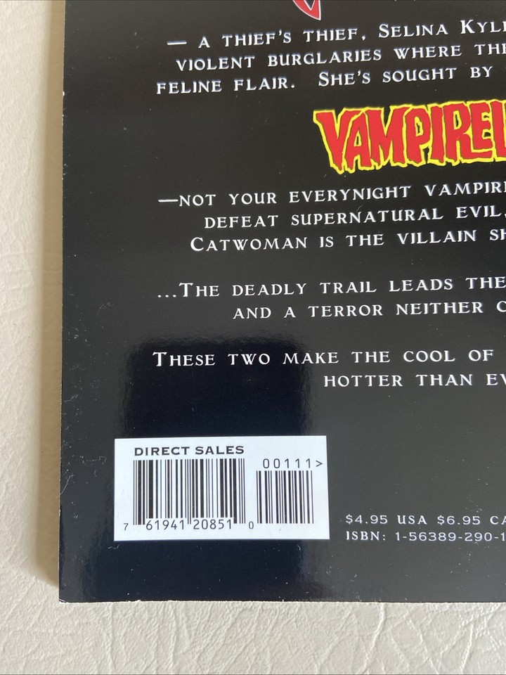 Catwoman Vampirella #1 (1997) One-Shot DC Comics Harris Comics ...