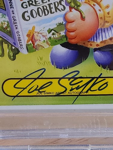 Garbage Pail Kids Joe Simko autograph Anne of Green Goobers Perfect ...