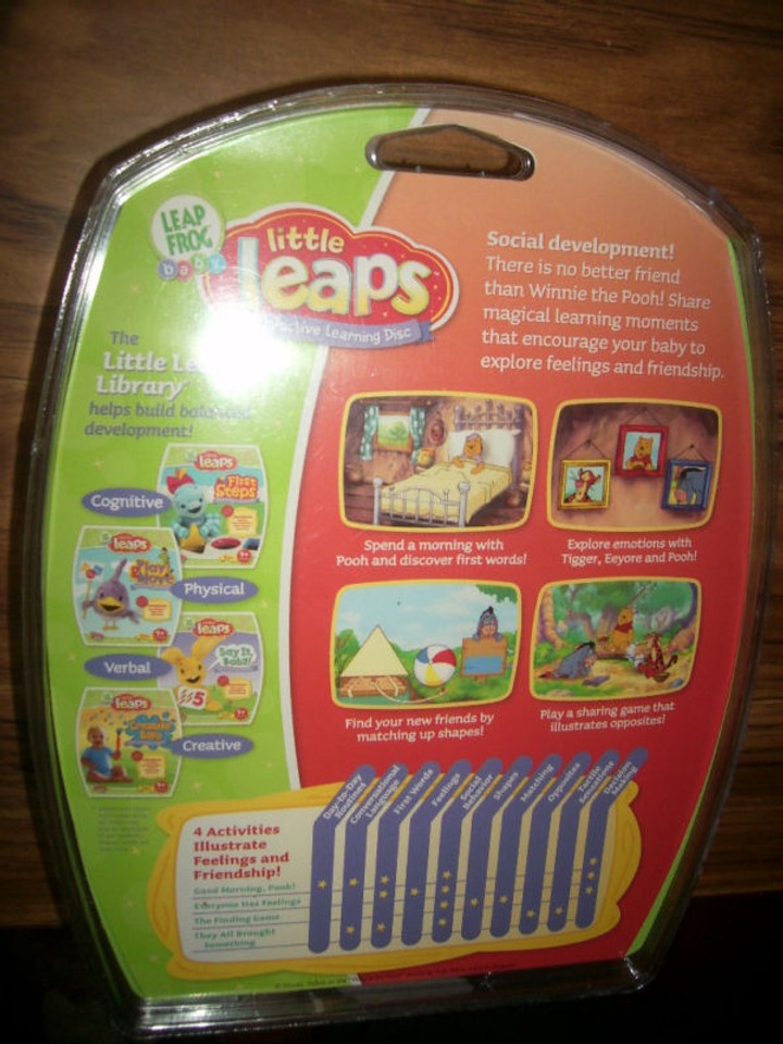 Little Leaps Leap Frog Baby Winnie The Pooh 9+ mos MIP | eBay