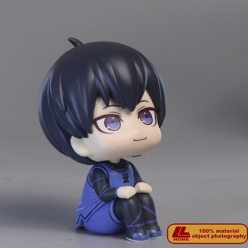 Anime Character Isagi Yoichi Big Head Cute Sit Figure Statue Toy Gift ...
