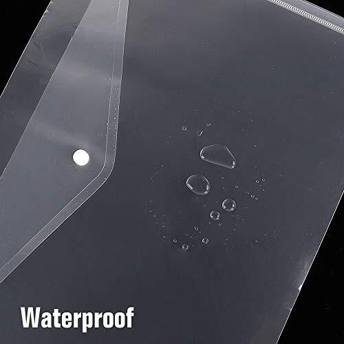 30pcs Plastic Envelopes Clear Reusable Poly Envelope Waterproof File | eBay
