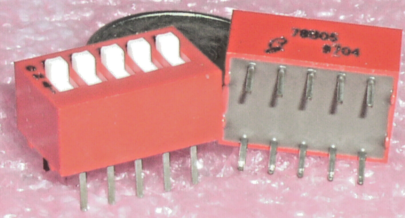 2 NEW GRAYHILL 78B05 5 POSITION SPST 10 PIN DIP SWITCH 5PST 78 SERIES USA | eBay