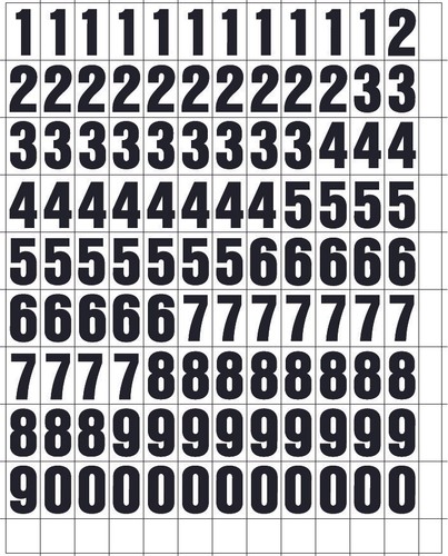 Stick on Vinyl Lettering, Numbers, Self Adhesive Numbers ONLY COMBO ...