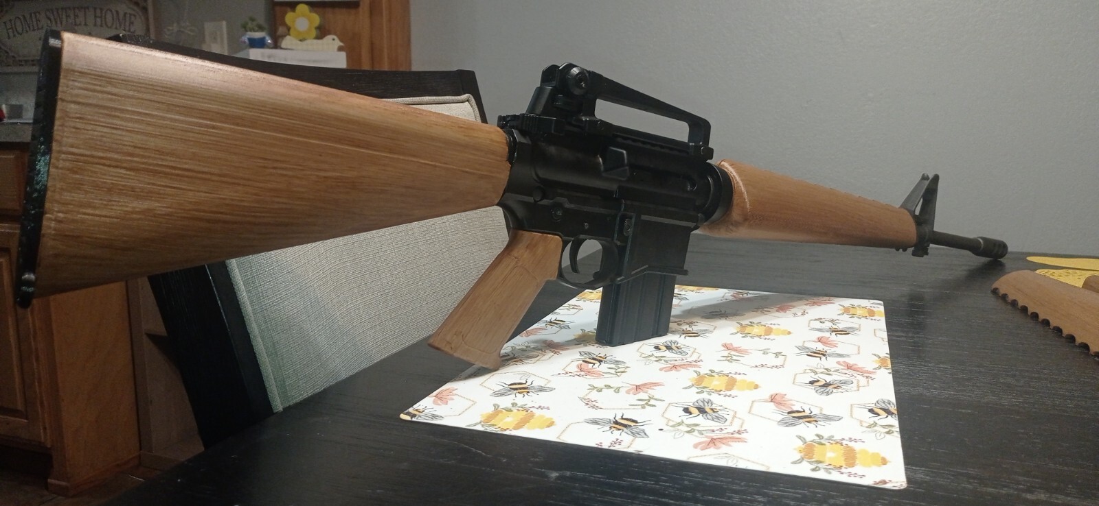 M16a1 Wood Parts / fallout service rifle parts / wood m16 | eBay