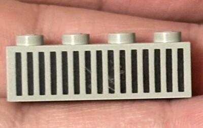 Lego 1x 3010p04 Gray Brick 1 x 4 Space Faded Poor Condition Fair+/Good ...