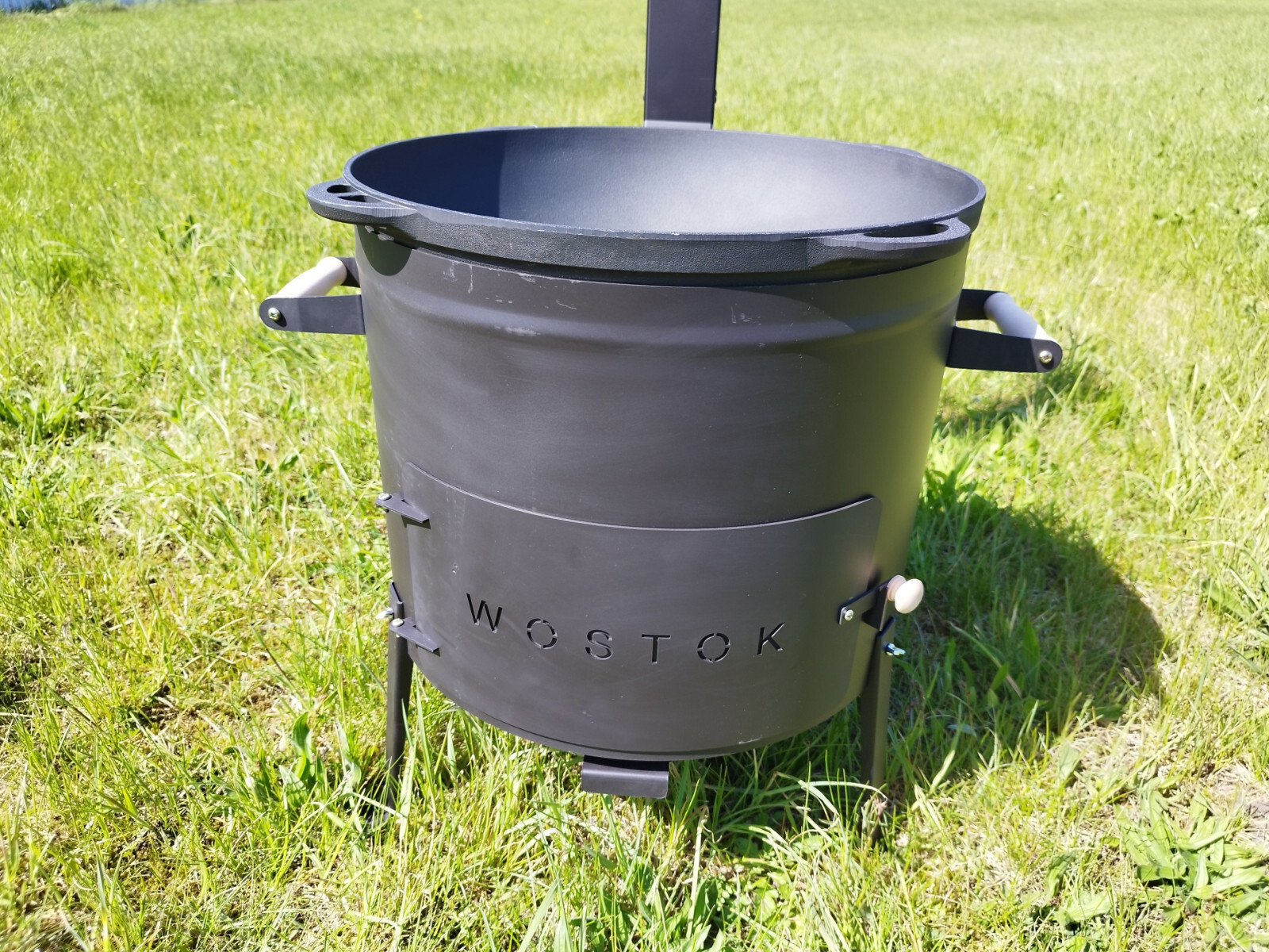 Utschak Ofen für 8-22Liter Kasan mit Abzugsrohr Feuerofen 2mm Ø35cm ...