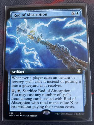 MTG Rod of Absorption Commander: Adventures in the Forgotten Realms 288 ...