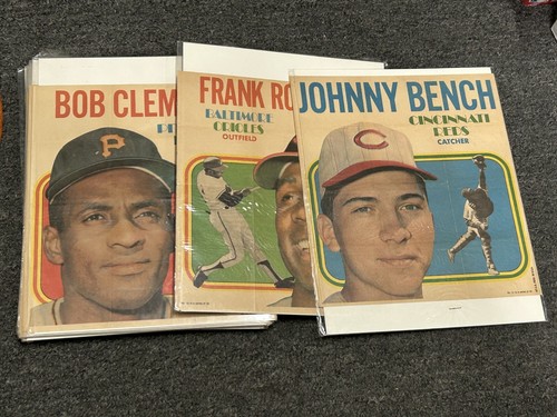 1970 TOPPS BASEBALL POSTERS COMPLETE SET. (1-24). R CLEMENTE HOFER'S ...