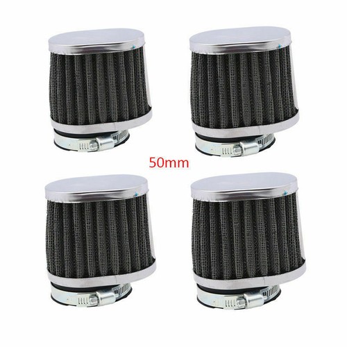 4PCS 50mm Motorcycle Air Filters Intake Cleaner Cone for Honda and ...