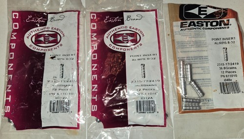 30 Easton 611010 Point Insert 2315 2317 2419 8/32 Two 12 Packs Plus 6 ...