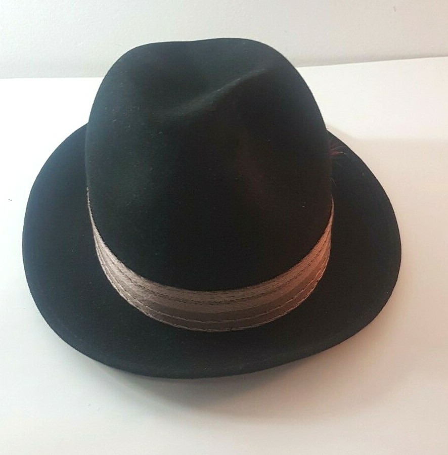 Vintage BILTMORE SENATOR Hat Black Campeau 6 5/8 53 c… - Gem