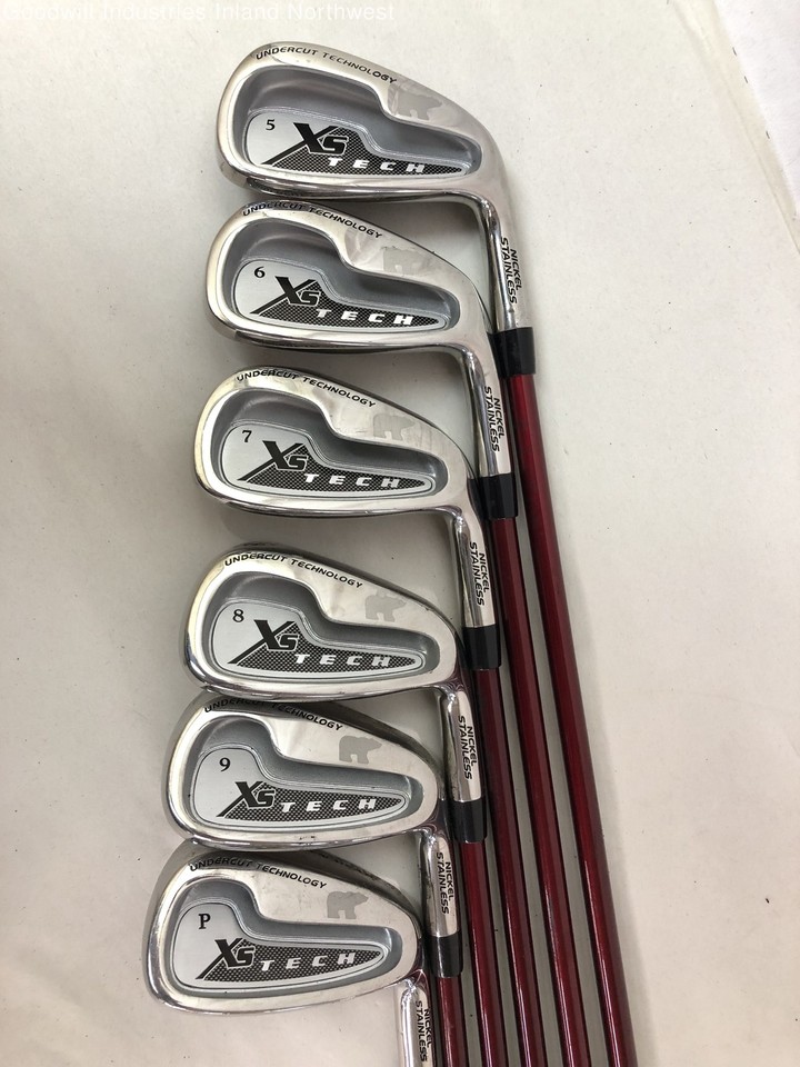 Golden Bear XS Tech Set of 11 Golf Clubs with Red Ultra Lite Graphite ...
