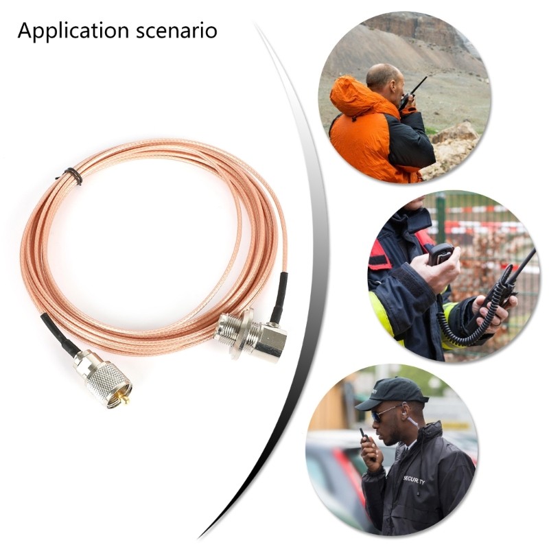Long Lasting Heavy Duty Coaxial Cable 2m for Two Way Radio ...