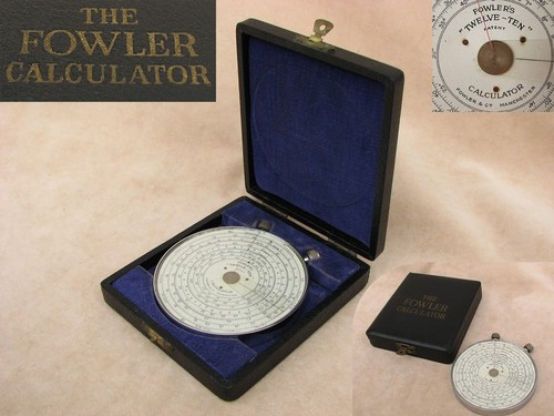 Fowler's 12 - 10 architects calculator in special presentation case. | eBay