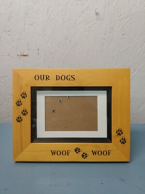 Our Dogs Woof Woof picture frame (LL) | eBay