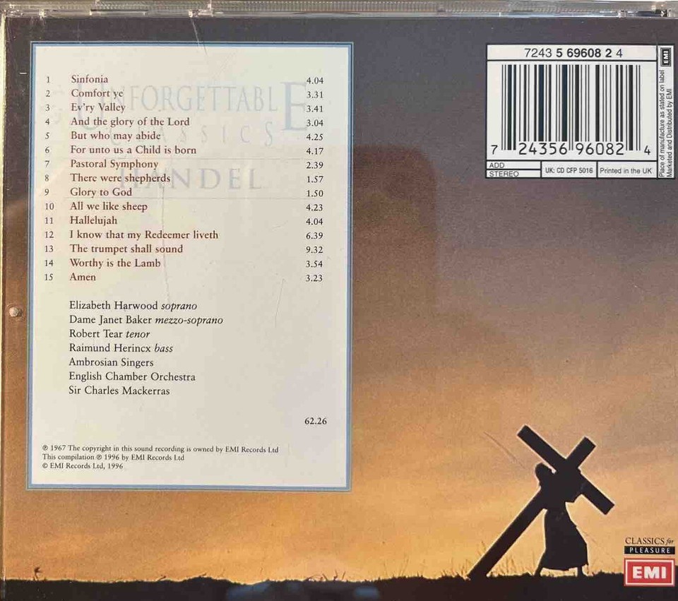 Unforgettable Classics - Handel - Messiah Highlights CD | eBay