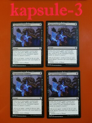 4x Supernatural Stamina | Commander Legends | MTG Magic Cards | eBay
