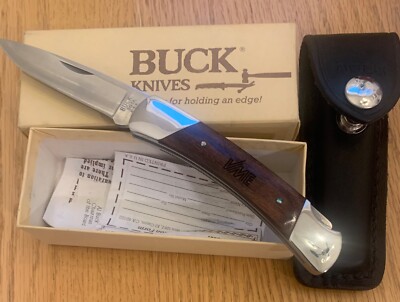 VINTAGE BUCK 501 SQUIRE LOGO KNIFE NEVER USED IN BOX D12 | eBay