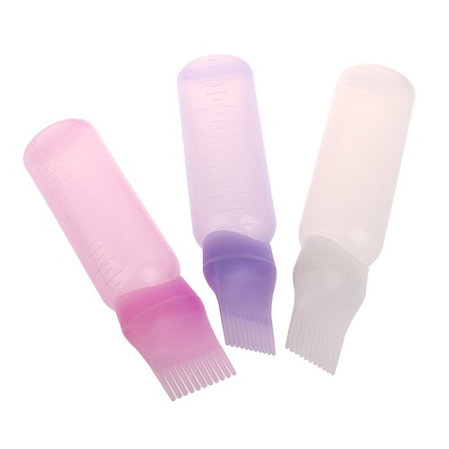 120ml Plastic Hair Oil Applicator Bottle Refillable Hairdressing ...