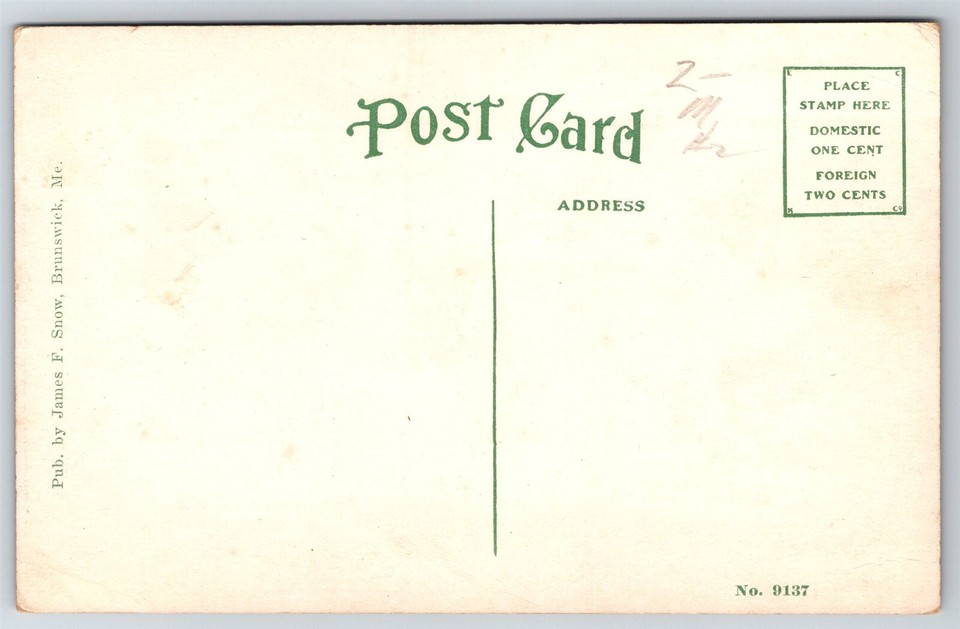 Fort Halifax Sebasticook River Original Bldg 1754 Winslow ME C1910s ...