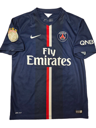 NIKE 2014/15 Soccer Paris Sant Germain Jersey 10 Ibrahimovic in Blue ...