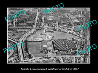 OLD 6 X 4 HISTORIC PHOTO OF PERIVALE LONDON ENGLAND DISTRICT AERIAL ...