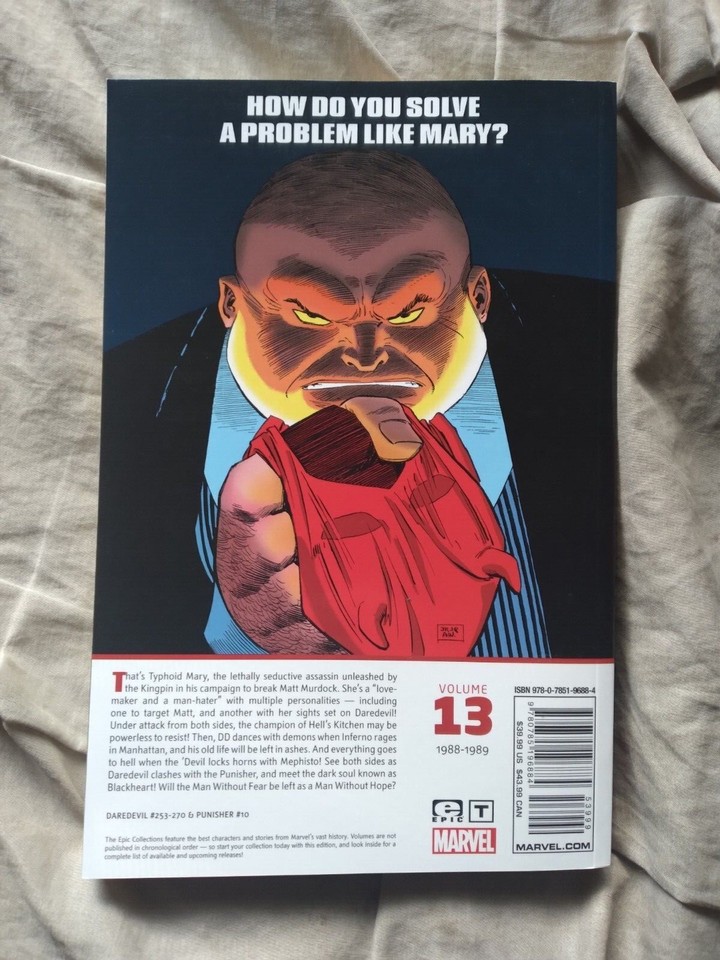 DAREDEVIL EPIC COLLECTION: A TOUCH OF TYPHOID TPB | eBay