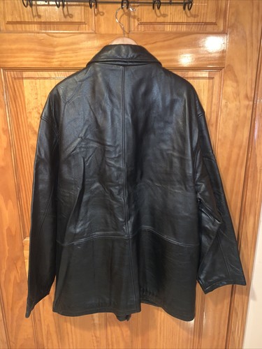 FIELD GEAR FG Heavy Premium Vintage Leather Jacket Black, Men’s Size XL ...