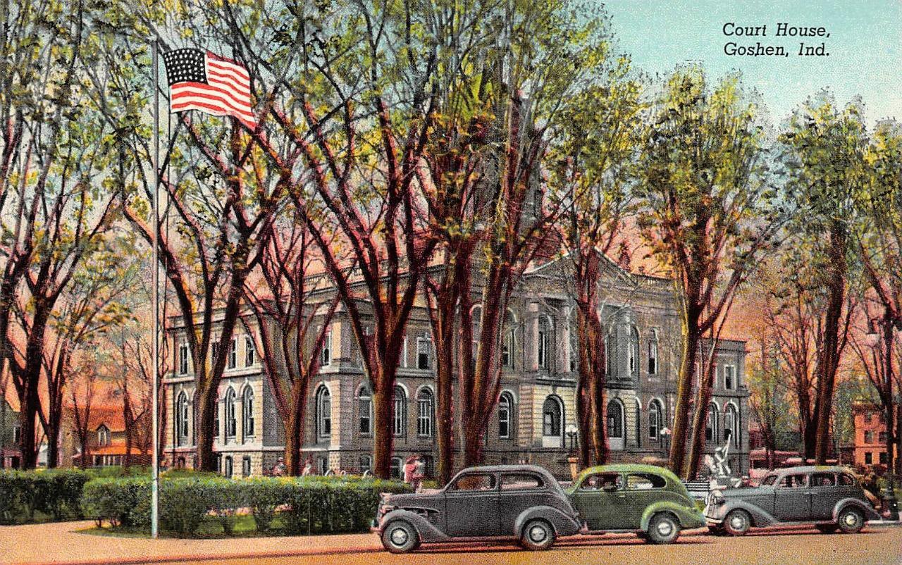 Goshen, IN Indiana COURT HOUSE Elkhart County~Courthouse ca1940's ...