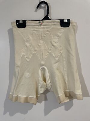 Vintage Playtex Double Diamonds Long Leg Panty Girdle, Beige, Extra ...