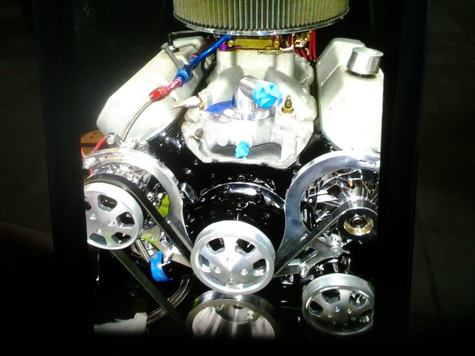 SBC SERPENTINE KIT COMPLETE W/AC ,CHROME AND ALUMINUM COMPARE TO MARCH ...